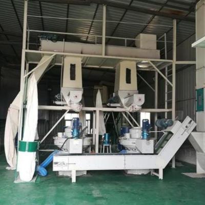 China 118KW 2000kg/h Biomass Pellet Production Line Wood Pellet Machine for sale