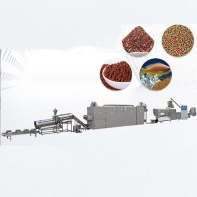 China Fully Automatic Floating Feed Extruder Machine Floating Fish Feed Production Line 5.5KW for sale