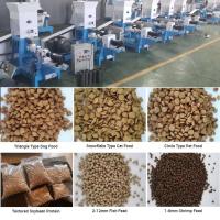 China Dry Type Fish Feed Extruder 50-2000kg/h Floating Feed Puffing Machine 5.5-160KW for sale