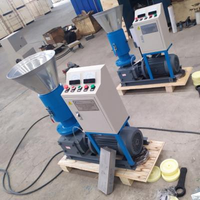 China Electric Wood Pellet Mill 80-600kg/h Biomass Pellet Maker Machine 220V/380V for sale