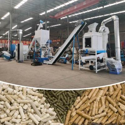 China Animal Feed Pellet Production Line 0.5-30 T/H Ring Die Pellet Mill 1-12mm for sale