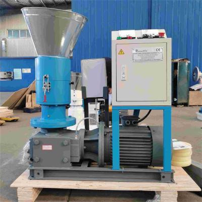 China 100-500kg/H Wood Pellet Mill 6-12mm Pellet Diameter Biomass Pellet Machine 380V for sale