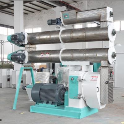 China 2-4 T/H Ring Die Feed Pellet Mill with Single Conditioner Animal Feed Pellet Machine 22kW for sale