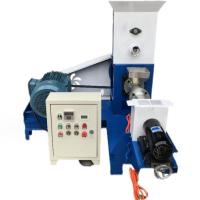 China Carbon Steel Fish Feed Extruder Machine 70mm Spiral Diameter 180-200kg/h Capacity Custom Color for sale