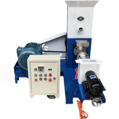 China Carbon Steel Fish Feed Extruder Machine 70mm Spiral Diameter 180-200kg/h Capacity Custom Color for sale