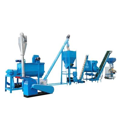 China 380V 50Hz 3Phase Animal Feed Pellet Production Line 0.5-30 Tons Per Hour for sale