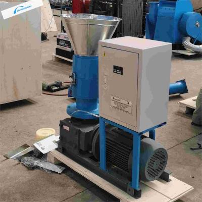 China Moving Roller Wood Pellet Mill Machine 250-350 kg/h for Biomass Sawdust Pellet Production for sale