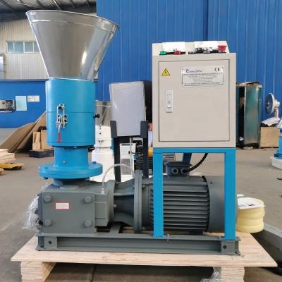 China Automatic Wood Pellet Maker 80-600kg/h 7.5-37KW Overload Protection Carbon Steel for sale