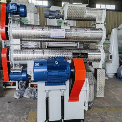 China HKJ-250 Poultry Feed Pellet Mill 22kw 1-1.5t/h Ring Die Feed Pellet Machine for sale