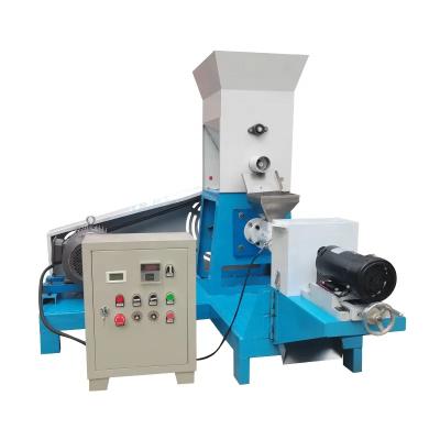 China Stainless Steel Fish Feed Extruder 50-2000kg/h Electric or Steam Heating Single or Double Screw for sale