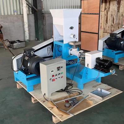 China Dry Type Fish Feed Extruder 50-2000kg/h Single Screw Electric Heating for sale