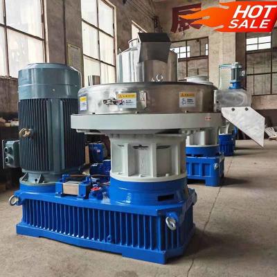China Ring Die Wood Pellet Mill 55-160 kW Sawdust Pellet Machine 0.8-3 T/H for sale