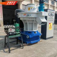 China Ring Die Wood Pellet Mill 90KW 1.2-1.5 T/H Biomass Pellet Production Line for sale