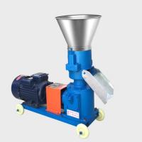 China 200-300kg/h Feed Pellet Machine Smooth Surface Moderate Hardness for Livestock Poultry Fish for sale