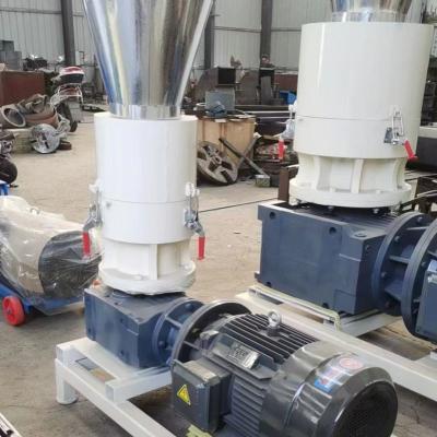 China 30KW Flat Die Wood Pellet Mill Model 400B 400-500kg/h for Biomass Pellets for sale