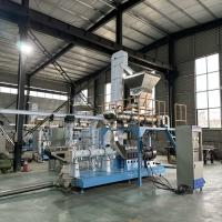 China Twin Screw Floating Fish Feed Extruder 1t/h Capacity 0.8-15mm Pellet Size CE SGS for sale