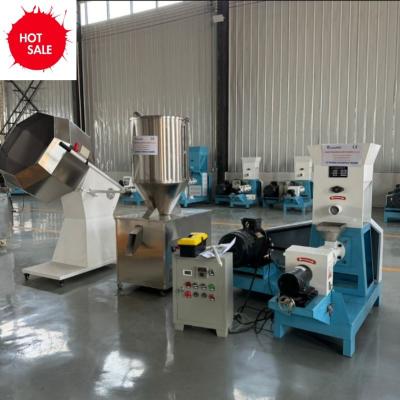 China Φ70mm Spiral Diameter Floating Fish Feed Production Line 200 Kg/H Capacity for sale