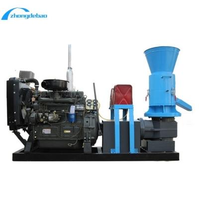 China ZLSP150A Diesel Feed Pellet Machine 90-120 KG/H Output with 10HP Engine for Animal Feed Production for sale