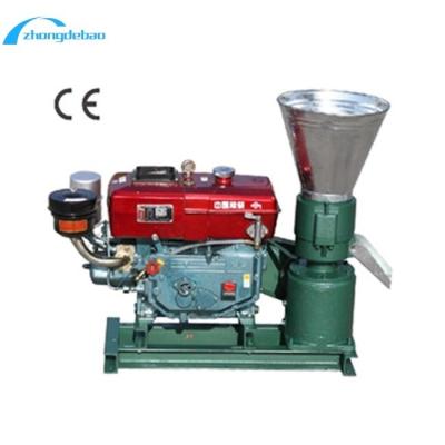 China Diesel Feed Pellet Machine 22HP 300-400 KG/H Animal Feed Pellet Mill for Farm Use for sale