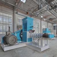 China Dry Type Fish Feed Extruder 40-300 kg/h Stainless Steel Shrimp Feed Machine for sale