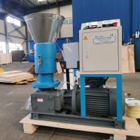 China Flat Die Wood Pellet Machine 80-120kg/h 7.5KW 380V for Biomass Pellets for sale