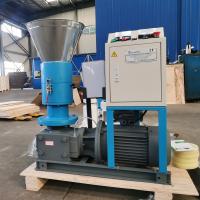 China Wood Pellet Machine Sawdust Pelletizer 7.5KW 380V 80-120KG/H 2 Rollers 8mm Die Plate for sale
