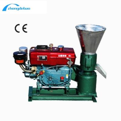 China 10HP Diesel Feed Pellet Machine 90-120kg/h Animal Feed Mill for Poultry Livestock for sale