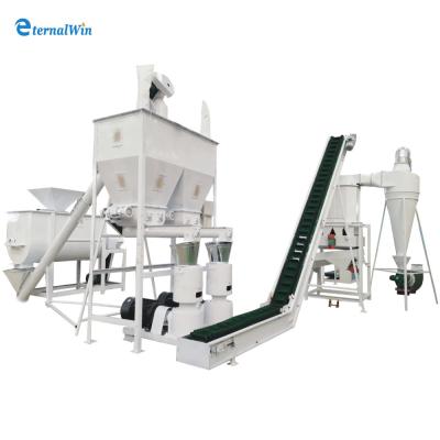 China Biomass Wood Pellet Production Line 1000-5000kg/h 6-12mm Pellet Diameter for sale