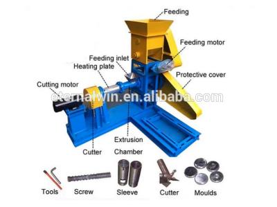 China Animal Feed Pellet Production Line 0.5-1T/H with Flat or Ring Die Pellet Mill and Automatic Bagging for sale
