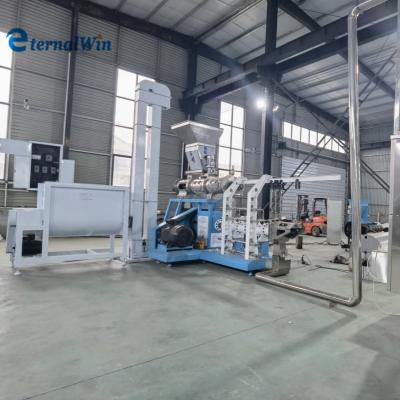 China Floating Fish Feed Production Line 90 Kw 500-1000kg/h Capacity 0.8-10mm Pellet Size CE Certified for sale