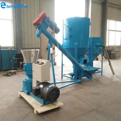 China Zhongdebao Animal Feed Pellet Production Line 1-20t/h Flat Ring Die Pellet Mill with Engineer Guide for sale