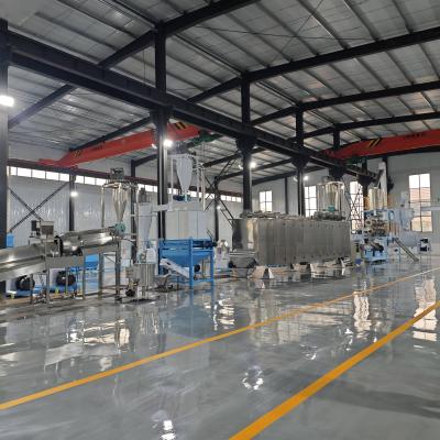 China CE Certified 1-2t/h Twin-Screw Floating Fish Feed Production Line Wet Extrusion for sale