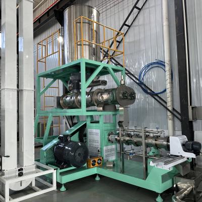 China 500kg/h Wet Twin-Screw Extruder Fish Feed Production Line TSP70 22kw for sale