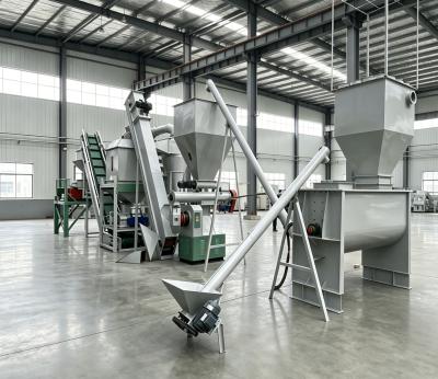 China High Automation Feed Pellet Production Line 22kw Main Power 1-10tph Output for Efficient Animal Feed for sale