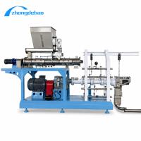 China Single Twin Screw Fish Feed Extrusion Line 500kg/h-10t/h Pet Food Production for sale