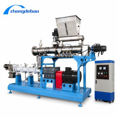 China Single Twin Screw Fish Feed Extrusion Line 500kg/h-10t/h Pet Food Production for sale