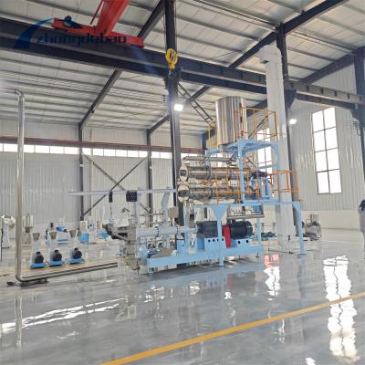 China 500 kg/h Floating Fish Feed Production Line Twin Screw Extruder 380V 50Hz for sale