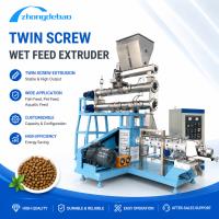 China Zhongdebao 1 Ton/Hour Floating Fish Feed Production Line 380V 50Hz Custom Color for sale