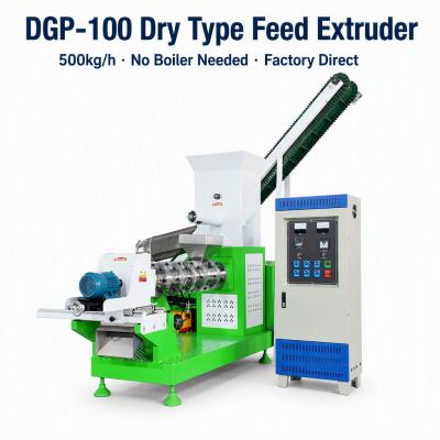 China Commercial Floating Fish Feed Pellet Machine DGP100 Extruder For Shrimp Feed Production With High Output Design for sale