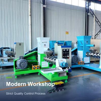 China Shrimp Feed Pellet Extruder Machine For Aquaculture Floating Feed Production With Easy Operation Design for sale