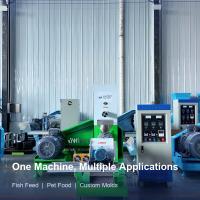 China Shrimp Feed Pellet Extruder Machine For Aquaculture Floating Feed Production With Easy Operation Design for sale