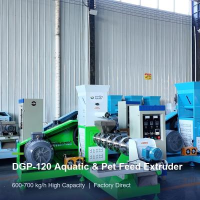 China DGP100 Aquaculture Feed Machine Twin Screw Extruder For Commercial Shrimp Feed Pellet Production Line With Stable Run for sale