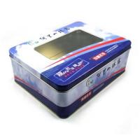 China Chocolate Tin Celebrations Chocolate Box With PET Window On Top , Coated With A Fine Layer for sale