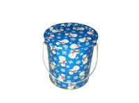 China Cartoon Printed Tin Cookie Containers for sale