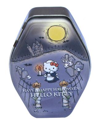 China Cute Hello Kitty Tin Candy Containers With Hinge , 0.23mm Thickness for sale