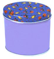 China Circular Tin Storage Containers , 0.23Thickness Cylindrical Metal Case for sale
