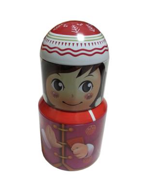China Christmas Metal Tin Container As A Gift / Fabulous Box , Consist Of Three Parts for sale