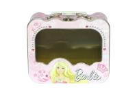 China Metal Lunch Tin Container With PET Window And Handle , Gift Canister for sale