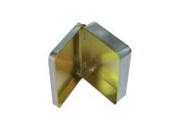 China 2 Piece Tin Candy Containers , Metal Case With Hinge / Slilver Outside and Golden Inside for sale