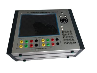 China ZX-6000 Portable Optical Fiber Digital Relay Protection Tester with GPS - 380x130x300mm, 5.5kg for sale